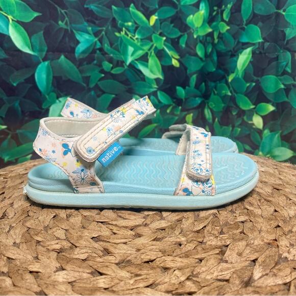 Native | Shoes | Native Charley Disney Minnie Mouse Floral Blue White ...